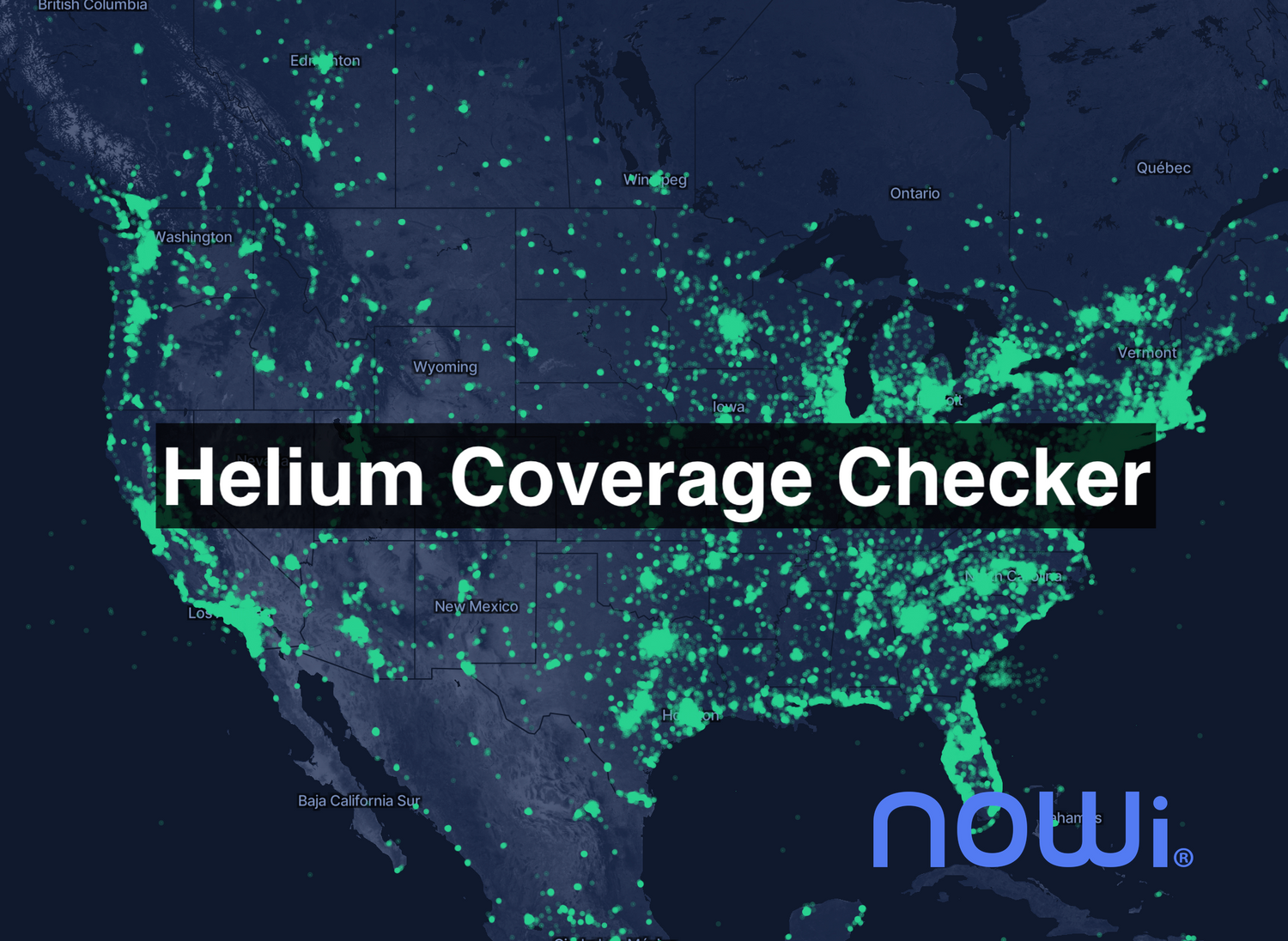 Helium Coverage Checker – NOWI Sensors LLC